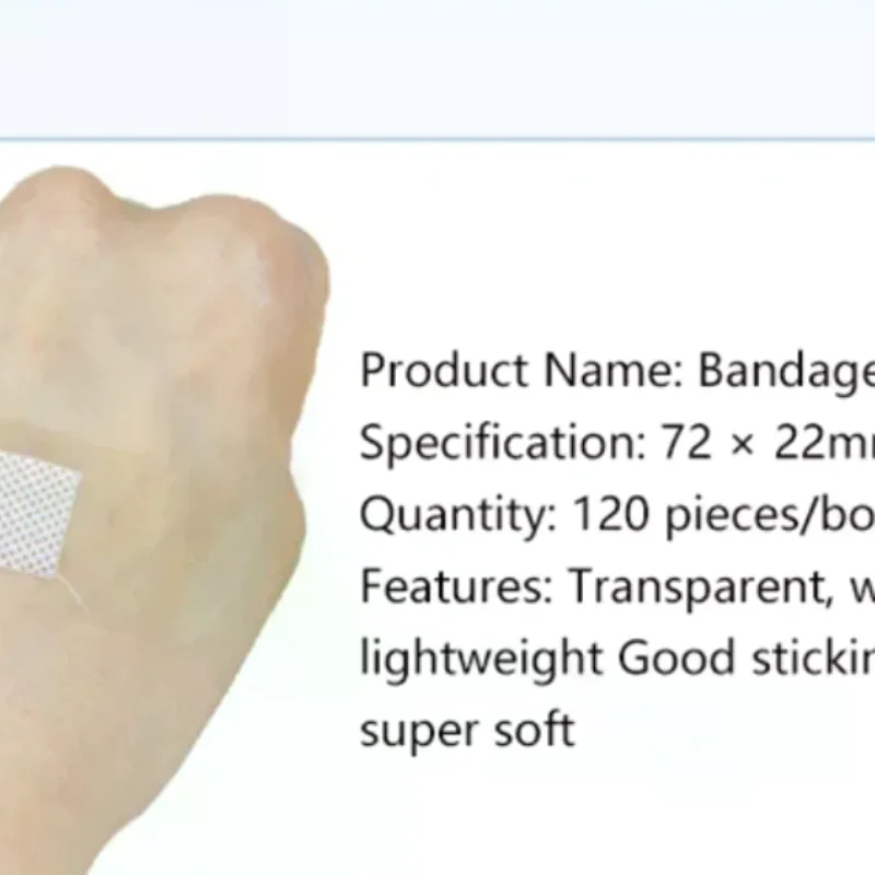 50/120Pcs PU Transparent Waterproof Band Adhesive Medical Strips Wound ...