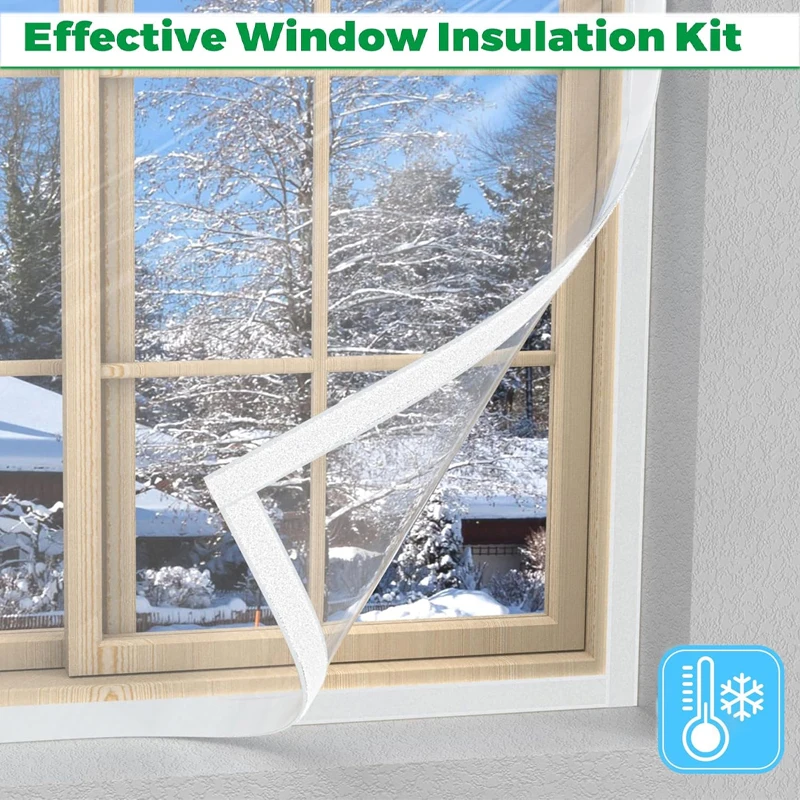 Transparent Window Insulation Film Self Adhesive Windproof Cold Proof ...