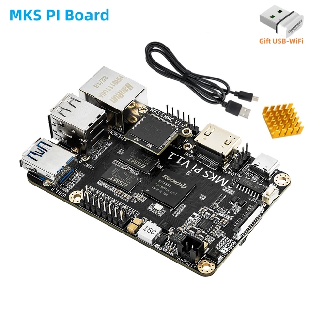 MKS PI board Klipper control card Makerbase Klipper TS35 Screen display ...
