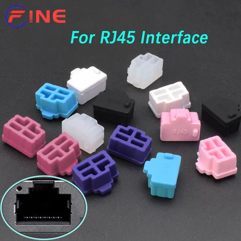 2-5-10Pcs-Ethernet-Hub-Port-RJ45-Anti-Dust-Cover-Cap-Protector-Plug-LAN ...