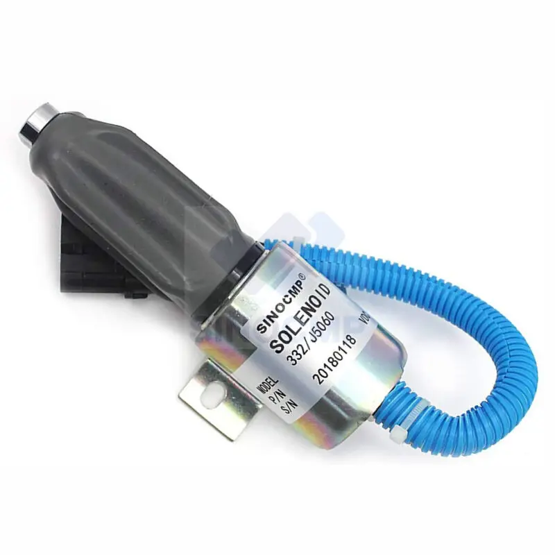 332 J5060 24V Fuel Shut Off Solenoid For JCB JS130 JS160 JS180 JS240 ...