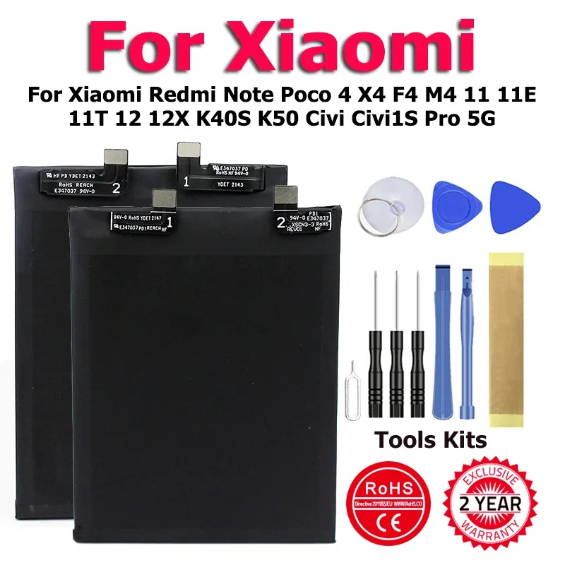 XDOU-BP46-BP45-BN5E-BP47-BP48-BP49-Battery-For-Xiaomi-Redmi-Note-Poco-4 ...