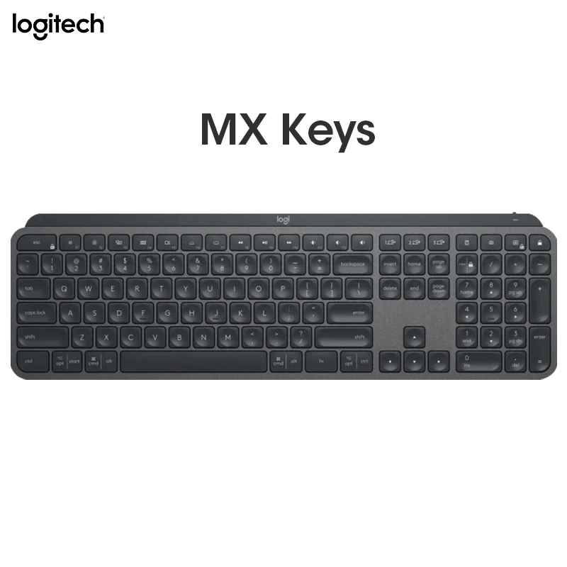 Logitech MX Keys Wireless Keyboard Bluetooth Office 104 Key Charging ...