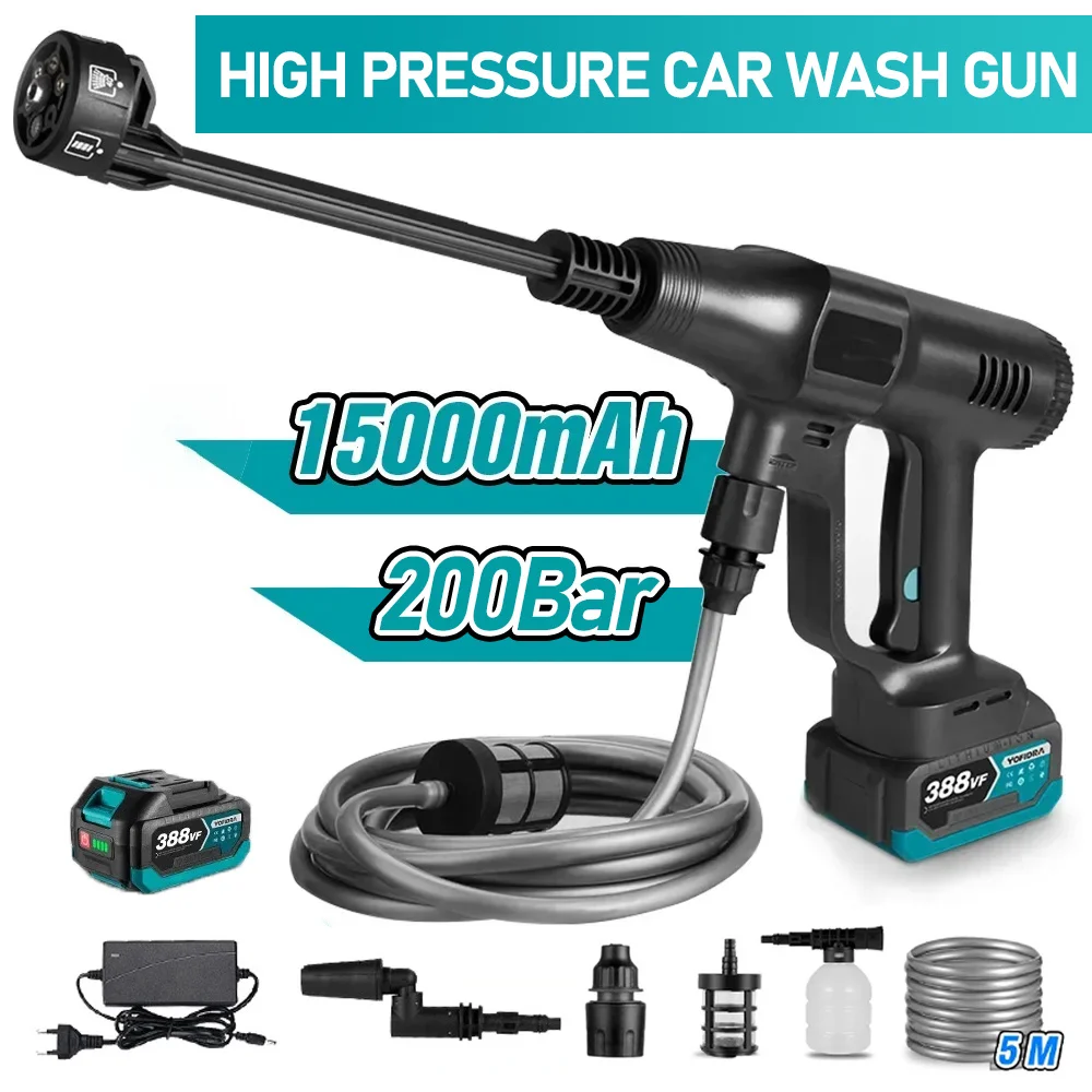3500W-200Bar-Wireless-Car-Washer-Brushle-High-Pressure-Car-Wash-Water ...