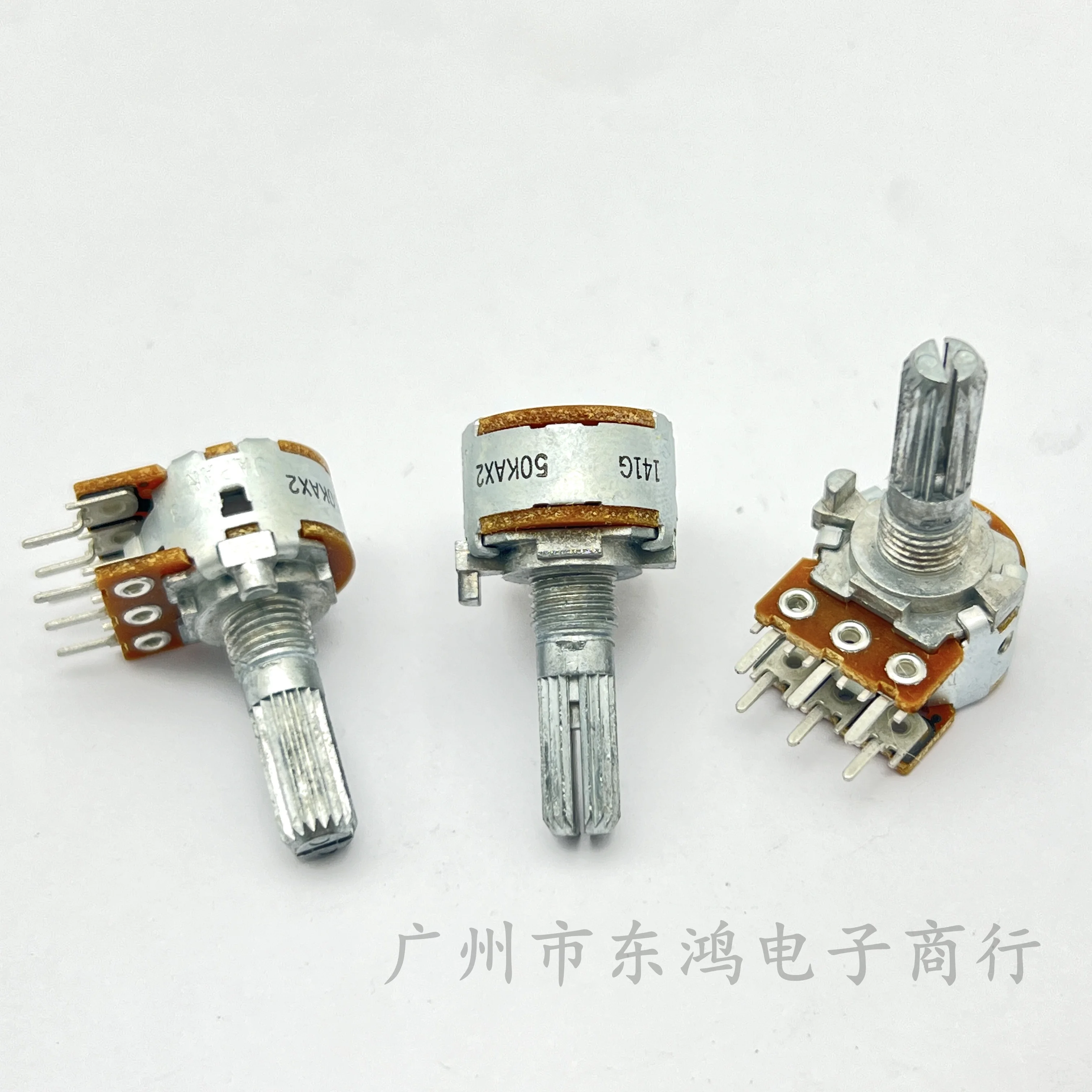 1-PCS-ALPS-RK163-16-type-A50Kx2-dual-six-pin-volume-potentiometer ...