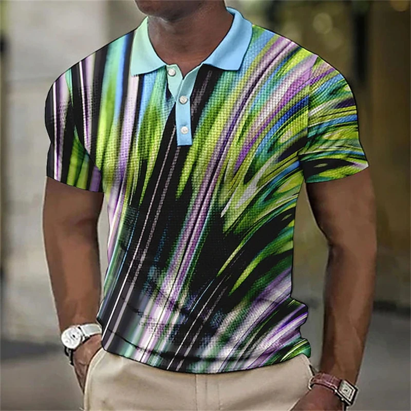Men's Polo Shirt Colours Polo Shirt Lapel Button Up Polos Golf Shirt ...