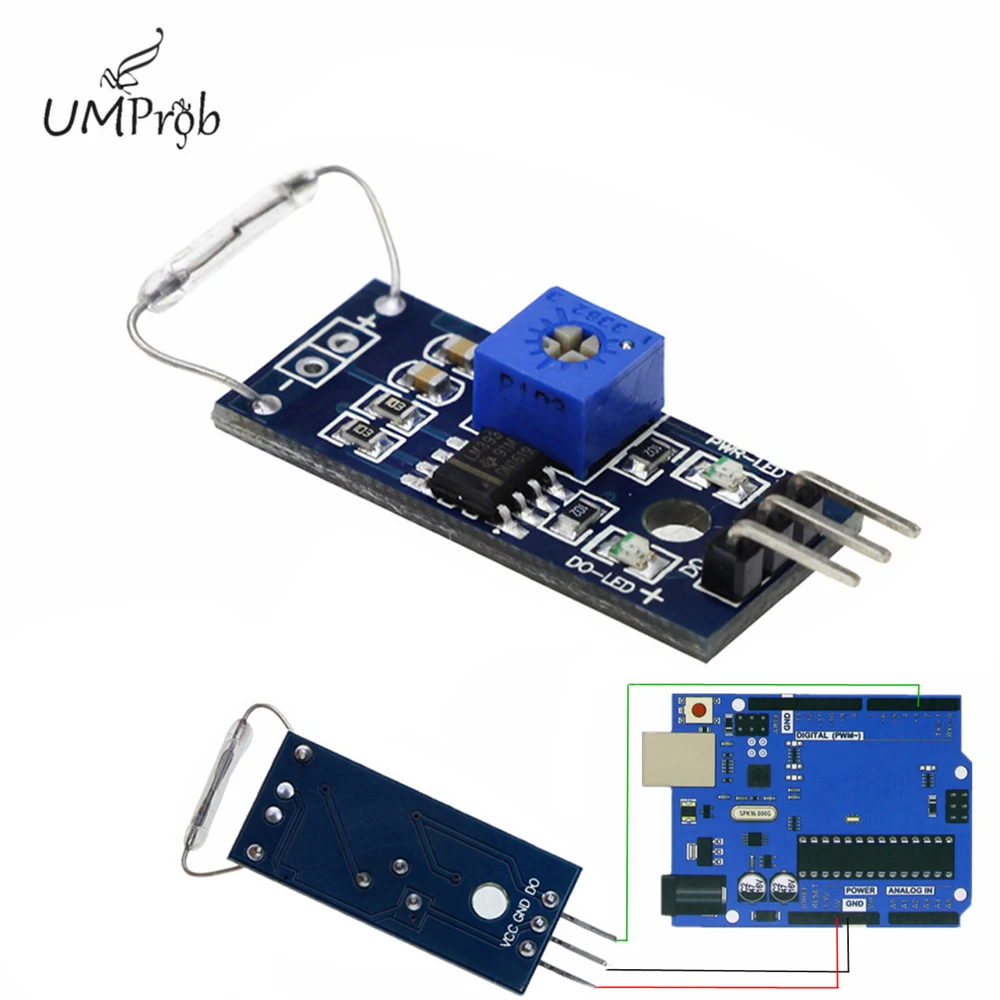LM393-Reed-Sensor-Module-Magnetron-Module-Reed-Switch-For-Arduino-Diy ...