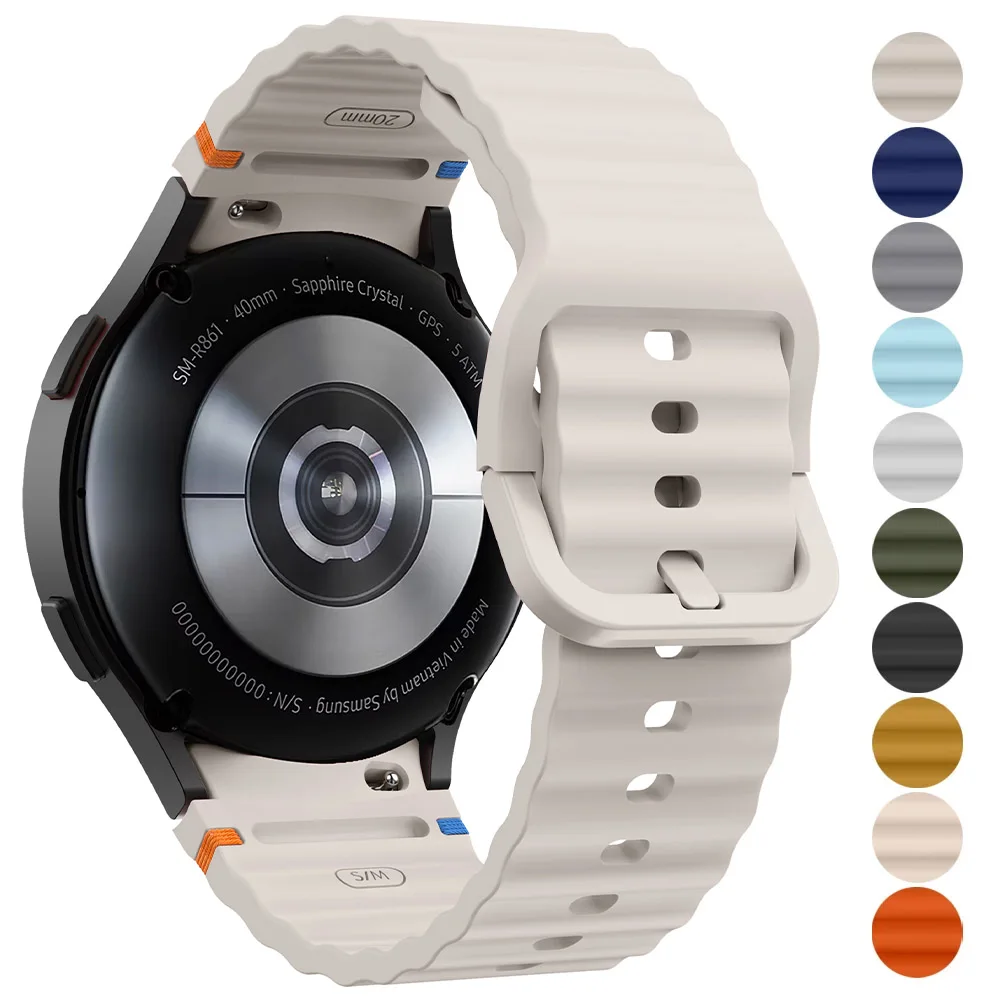 Original-Silicone-band-for-Samsung-Galaxy-Watch-7-FE-6-4-Classic-5-pro ...