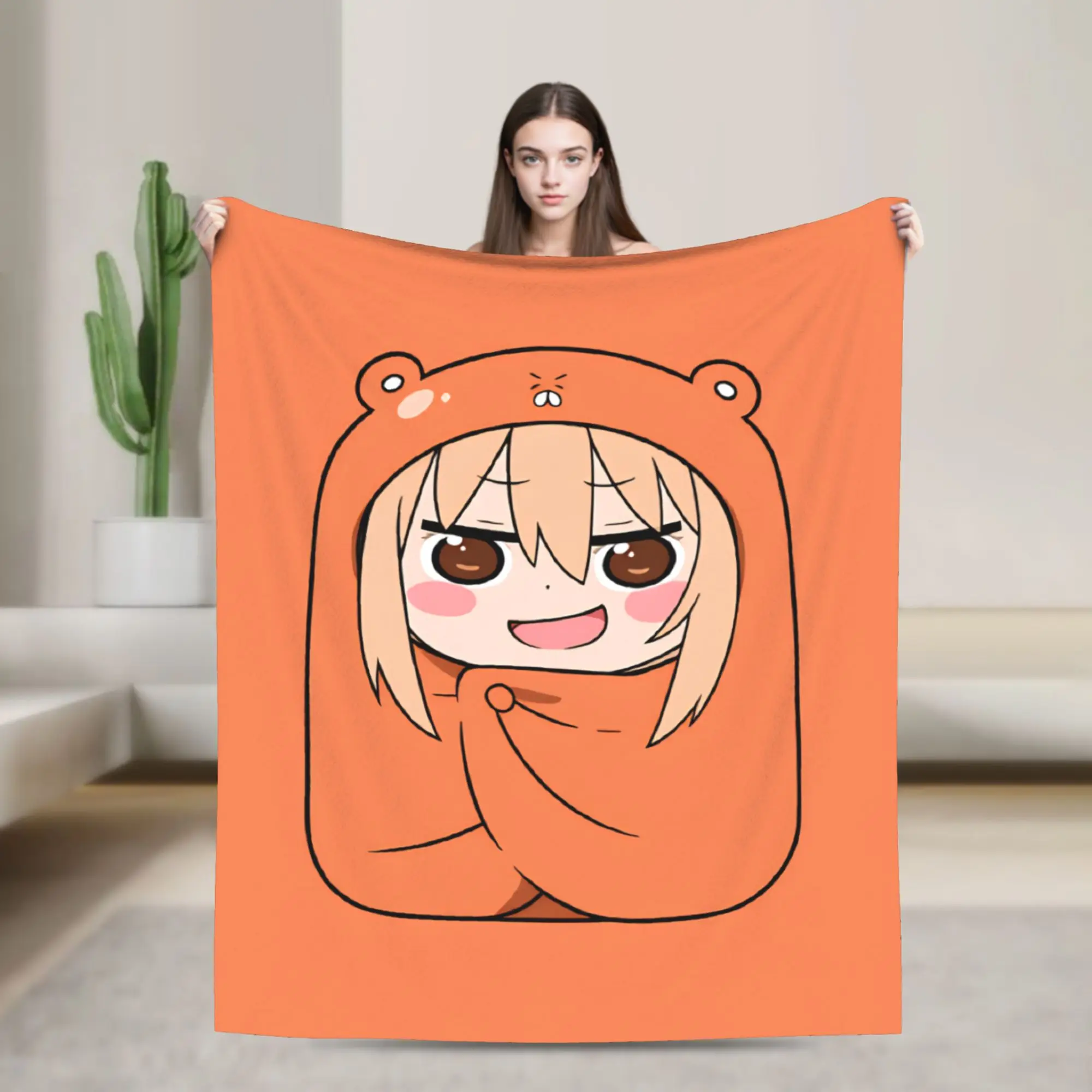 Soft Warm BlanketsBoy Girl Picnic Himouto Umaru Chan Throw Blanket ...