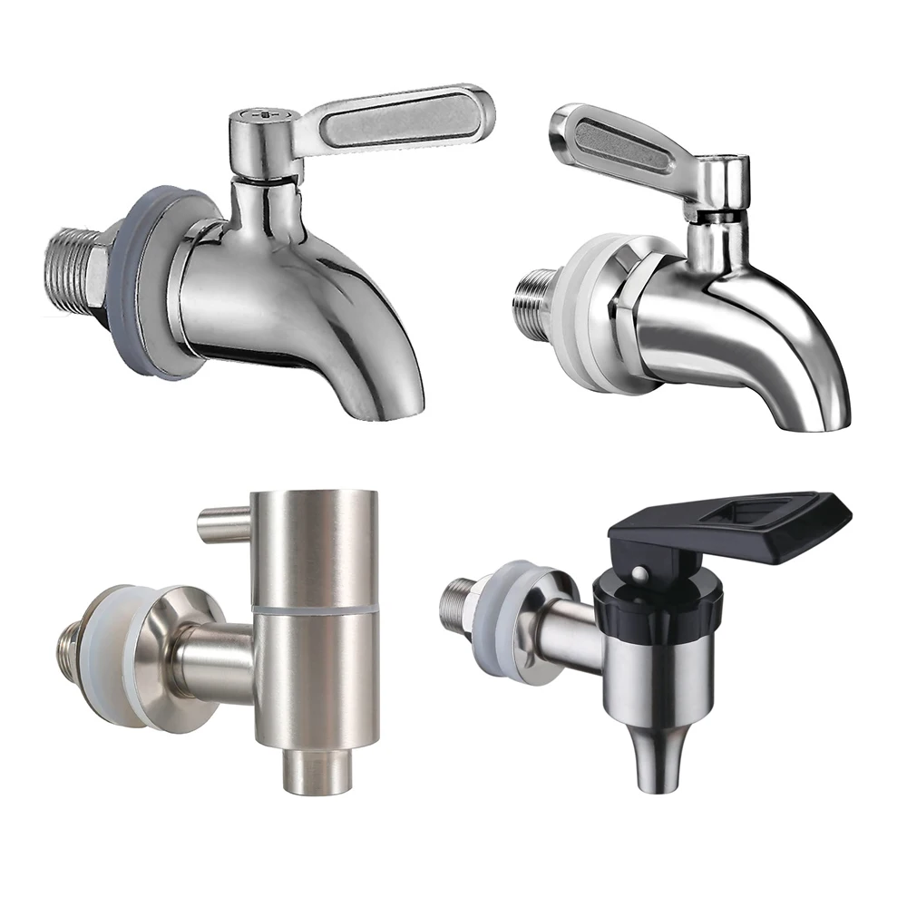 Household Steel Wine Barrel Faucet Spigot Beverage Bibcocks Tap Glass ...