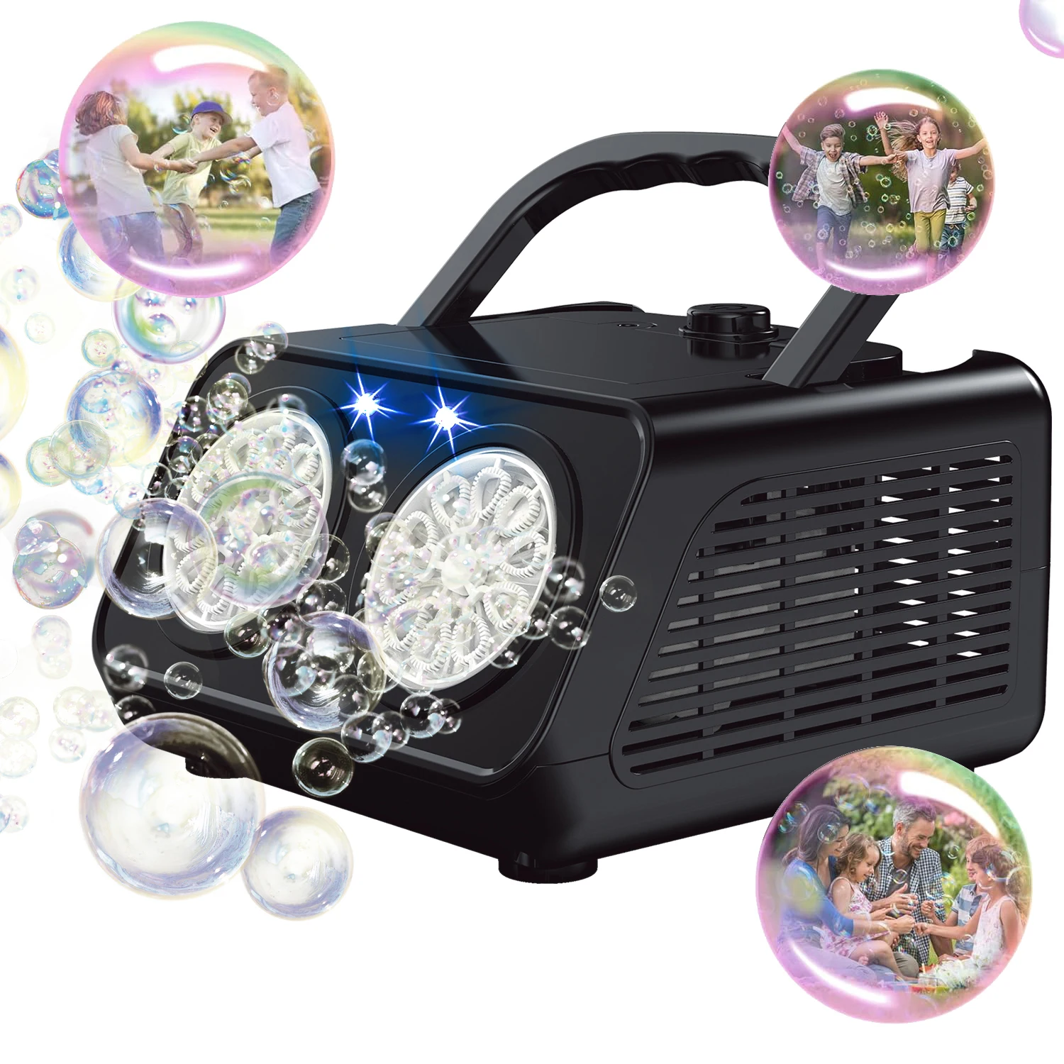 Automatic-Bubble-Machine-Upgrade-Bubble-Blower-with-2-Fans-20000 ...