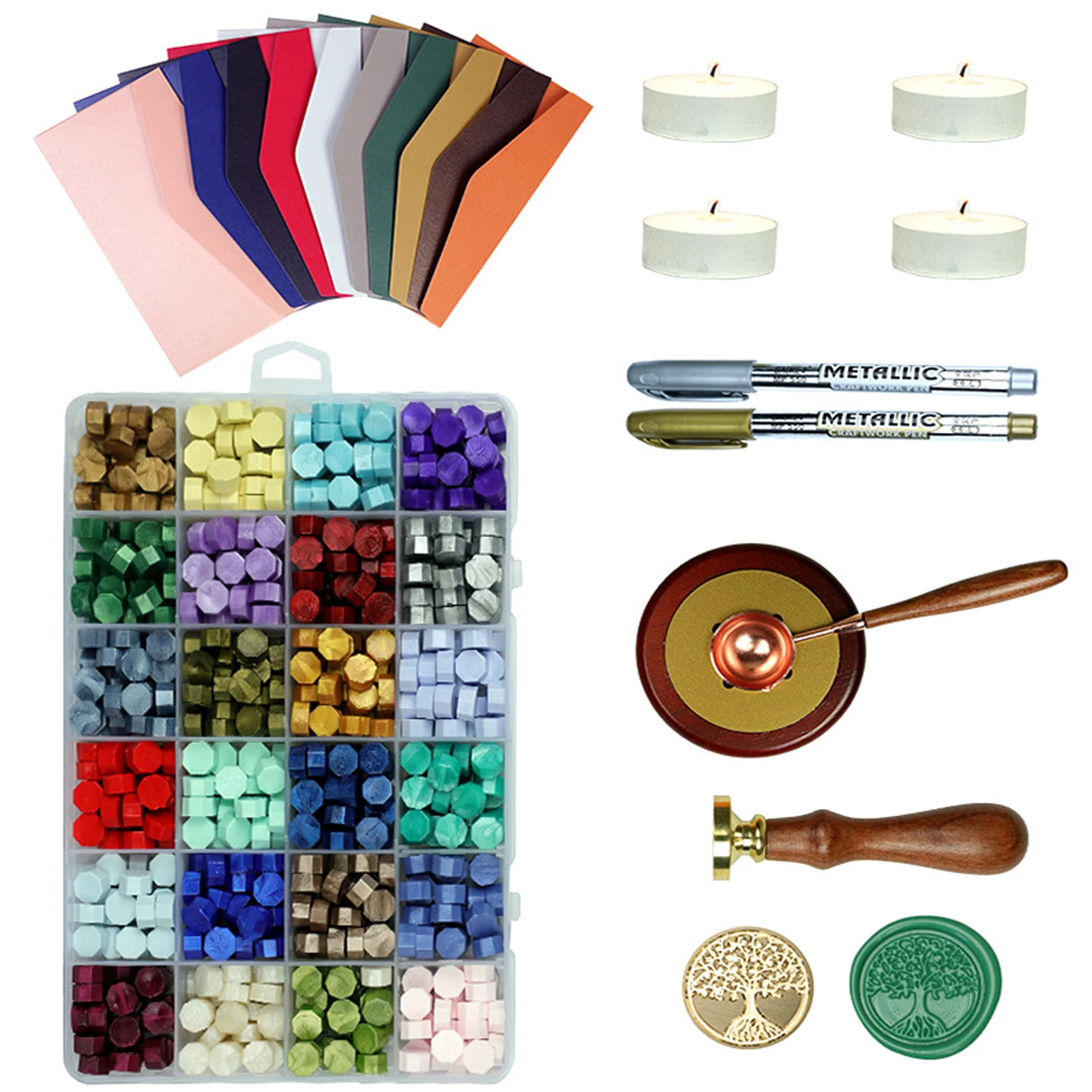 Seals Gold Mix Sealing Wax Beads For Invitations Envelopes Decorations ...