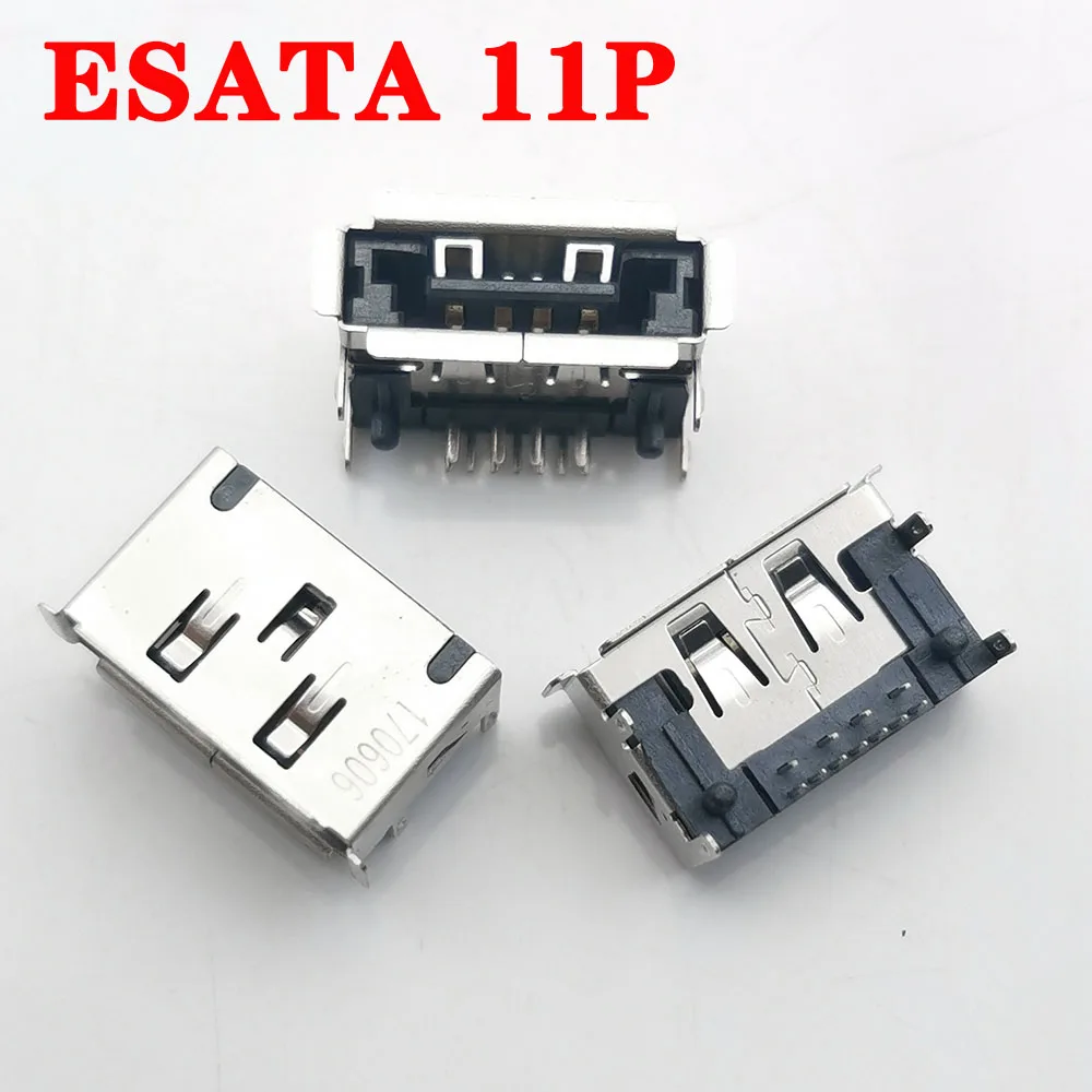 5pcs-E-SATA-Port-Jack-Plug-Connector-11PIN-11P-SMT-SMD-90-Degree-4P-7P ...