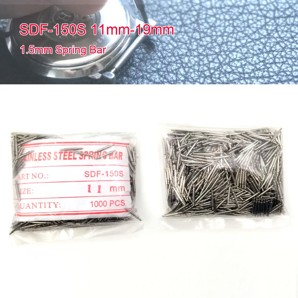 1000Pcs/Lot High End Watch Spring Bar 1.5mm SDF-150S Stainless Steel ...