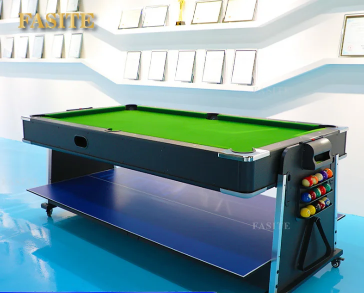 Home entertainment 4 in 1 Modern multi game billiard pool table with ...