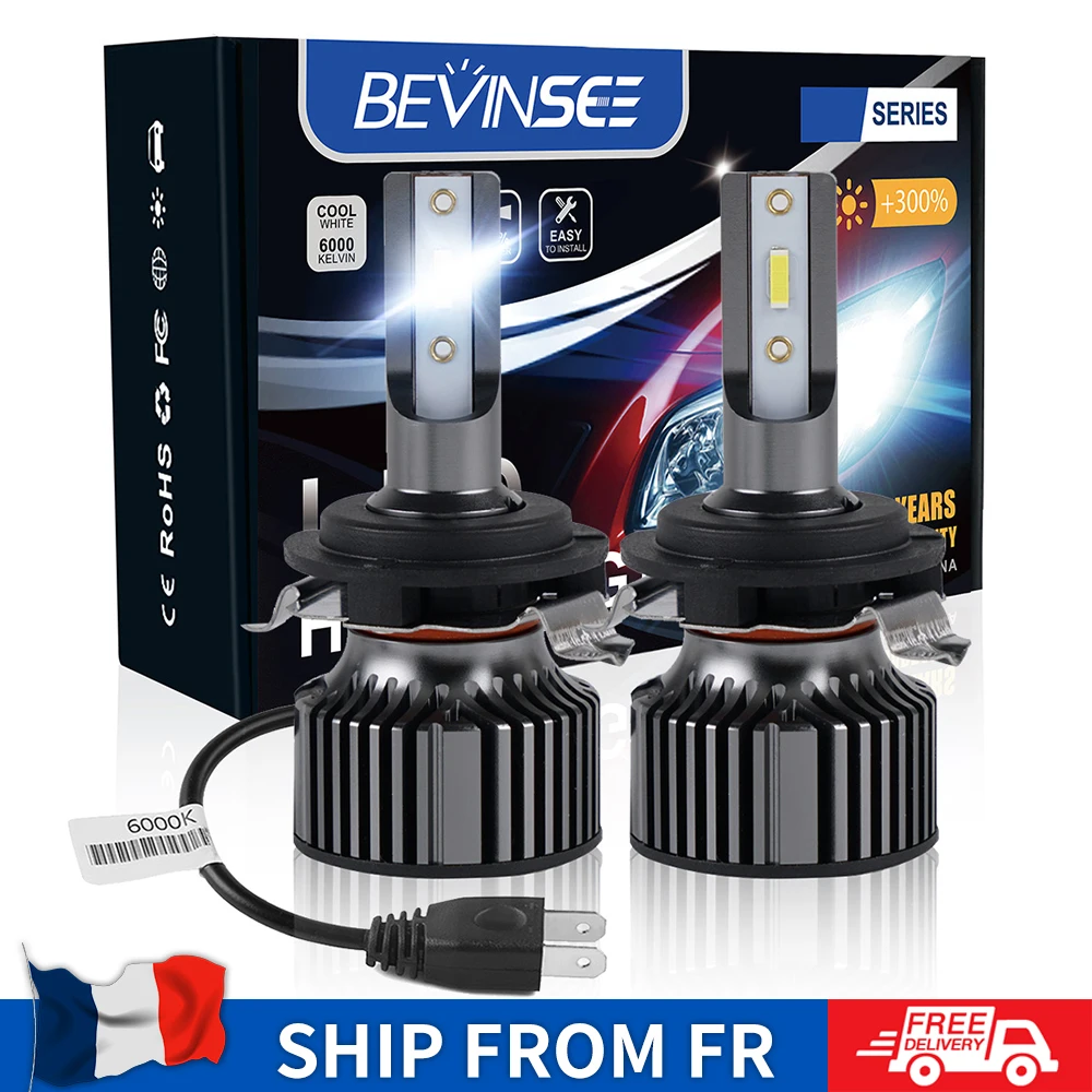 Bevinsee-H7-LED-Headlight-For-VW-Jetta-Magotan-Bora-Mercedes-Benz-C-E ...