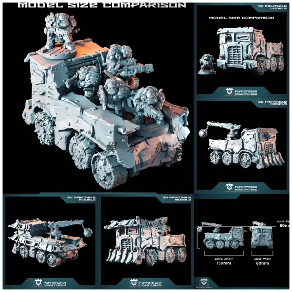 3d-Printed-Unpainted-Board-Game-Pieces-Field-Artillery-Carrier-Samurai ...