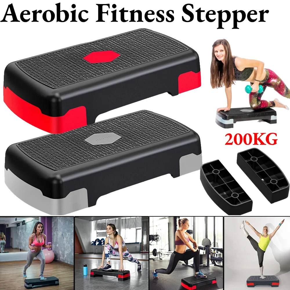 Aerobic-Fitness-Stepper-Mini-Cardio-Pedal-Exerciser-Adjustable-Non-slip ...