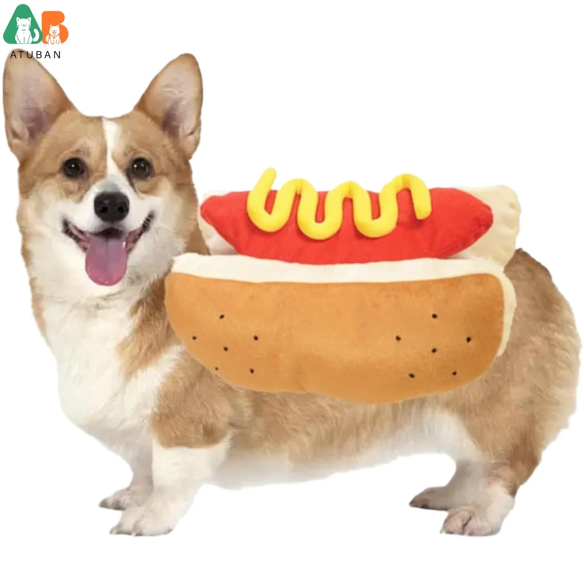Hot-Dog-Pet-Costumes-Halloween-Costumes-Fun-Food-Halloween-Dog-Cosplay ...