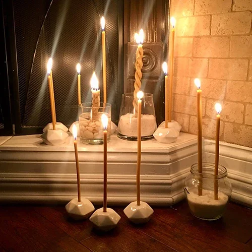 50-200PCS Drippless Beeswax Candles Smokeless Beeswax Taper Candles ...