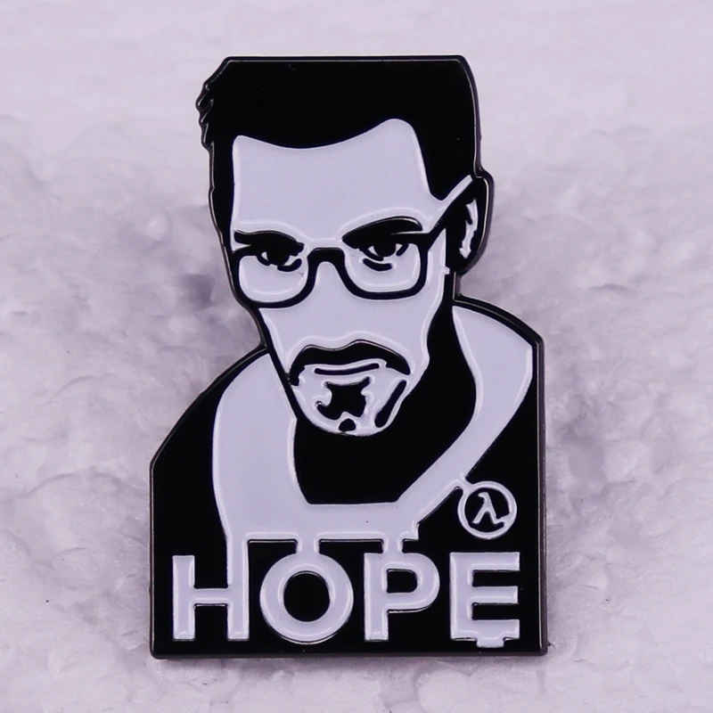 Game Half-Life Hope Gordon Freeman badge gamer pins gift