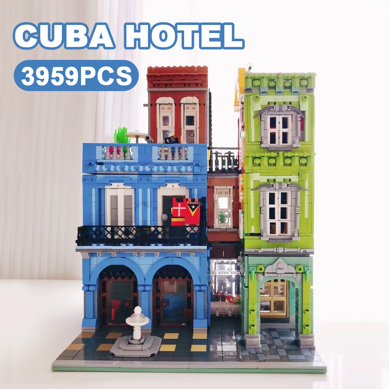Creative-Cuba-Hotel-Church-Architecture-Model-Building-Blocks-Street ...