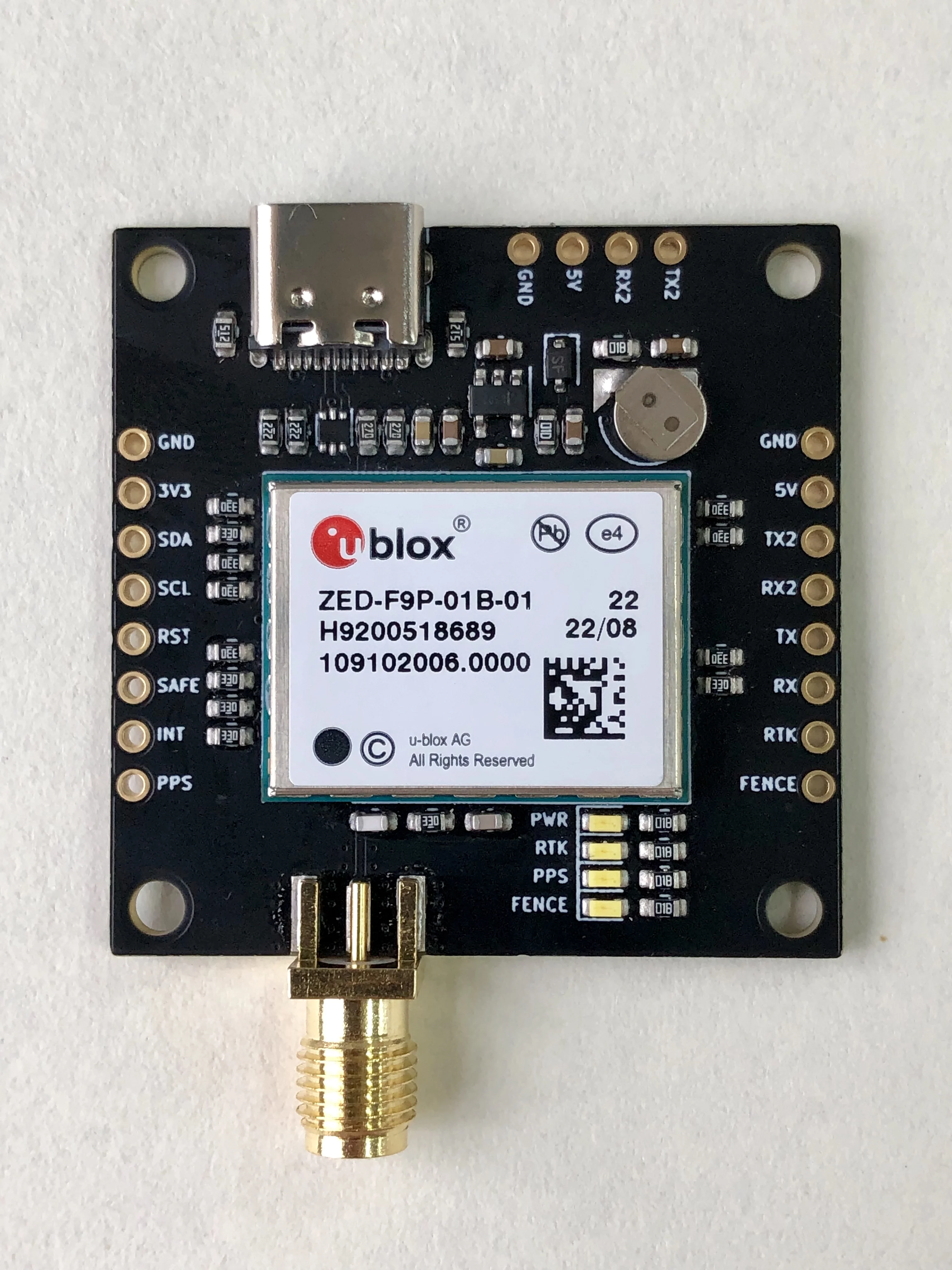 Ublox ZED-F9P 정밀 센티미터 레벨 UAV RTK 차동 포지셔닝 Beidou GPS 보드 개발 보드, 맞춤형