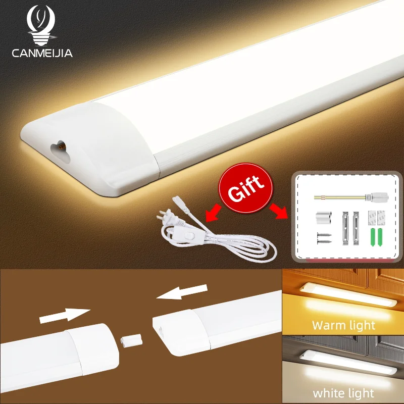 Led-Tube-Lights-Cabinet-Light-Room-Strip-With-Cable-Fixture-Led-Bar ...