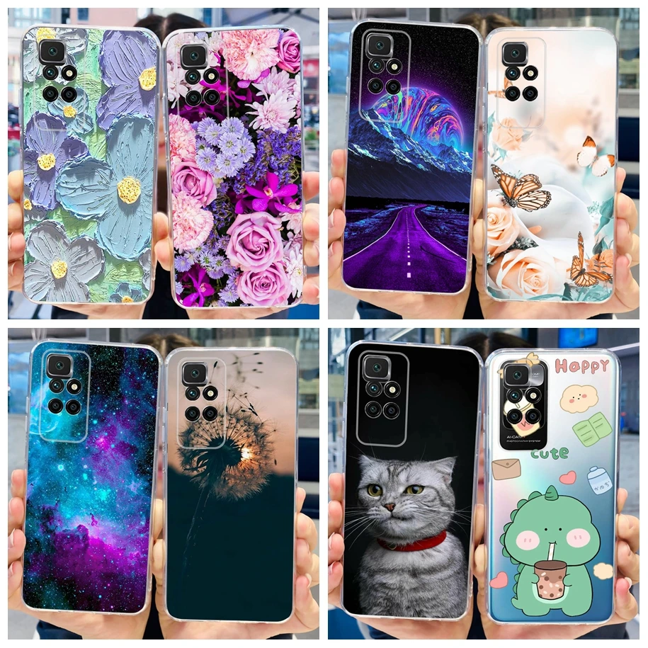 For Xiaomi Redmi 10 2022 Case Fashion Space Cartoon Soft Silicone Back ...