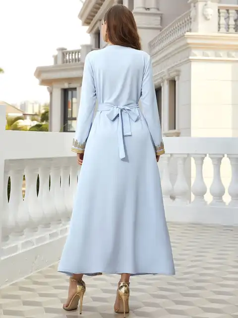 Ramadan Dress Femme Kaftan Islam Indian Hijab Muslim Long Evening Dress ...