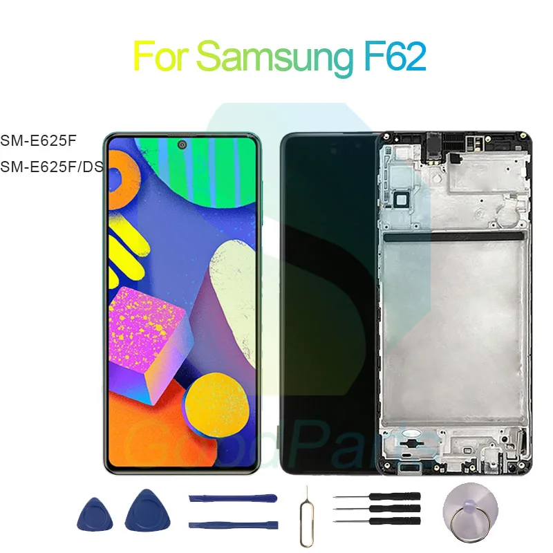 삼성 갤럭시 F62 스크린 디스플레이 교체, LCD 터치 디지타이저 어셈블리, SM E625FDS F62, 2400x1080 ...