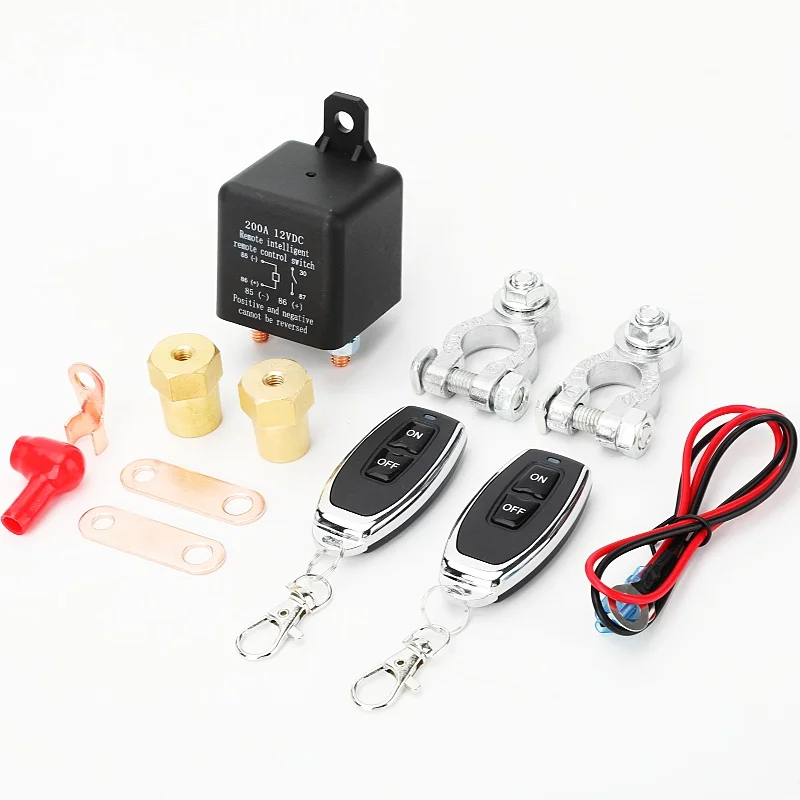 200A-12v-Battery-Relay-Switch-Dual-Remote-Car-Battery-Disconnect-Relay ...