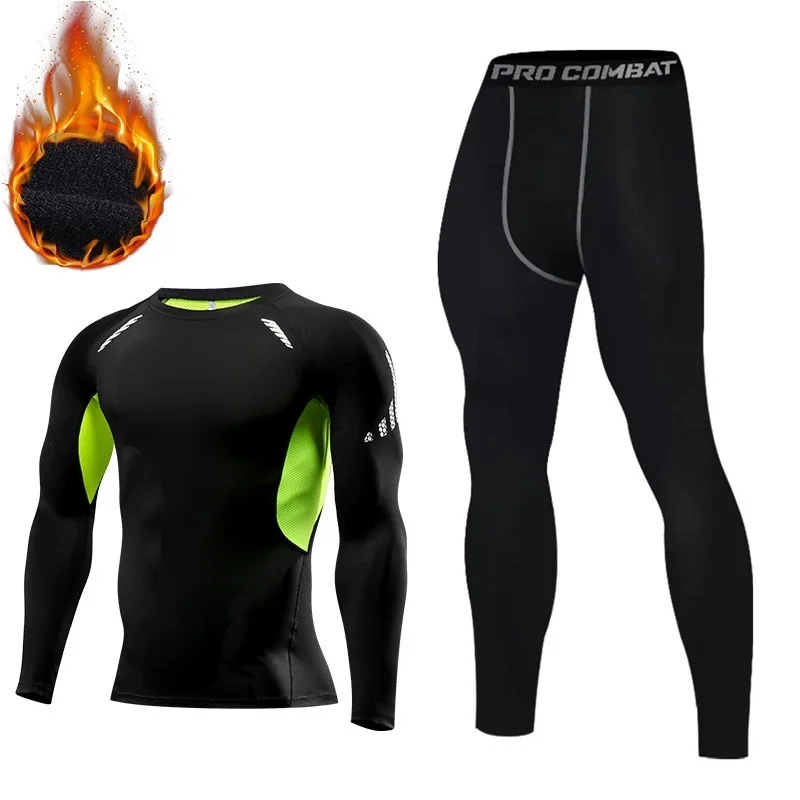 Winter-Thermal-Underwear-Men-Compression-Long-Johns-Fitness-Thermo ...