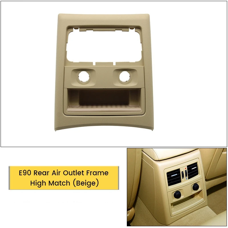 Car-Rear-Center-Console-Fresh-Air-Outlet-Vent-Grille-Cover-Outer-Frame ...
