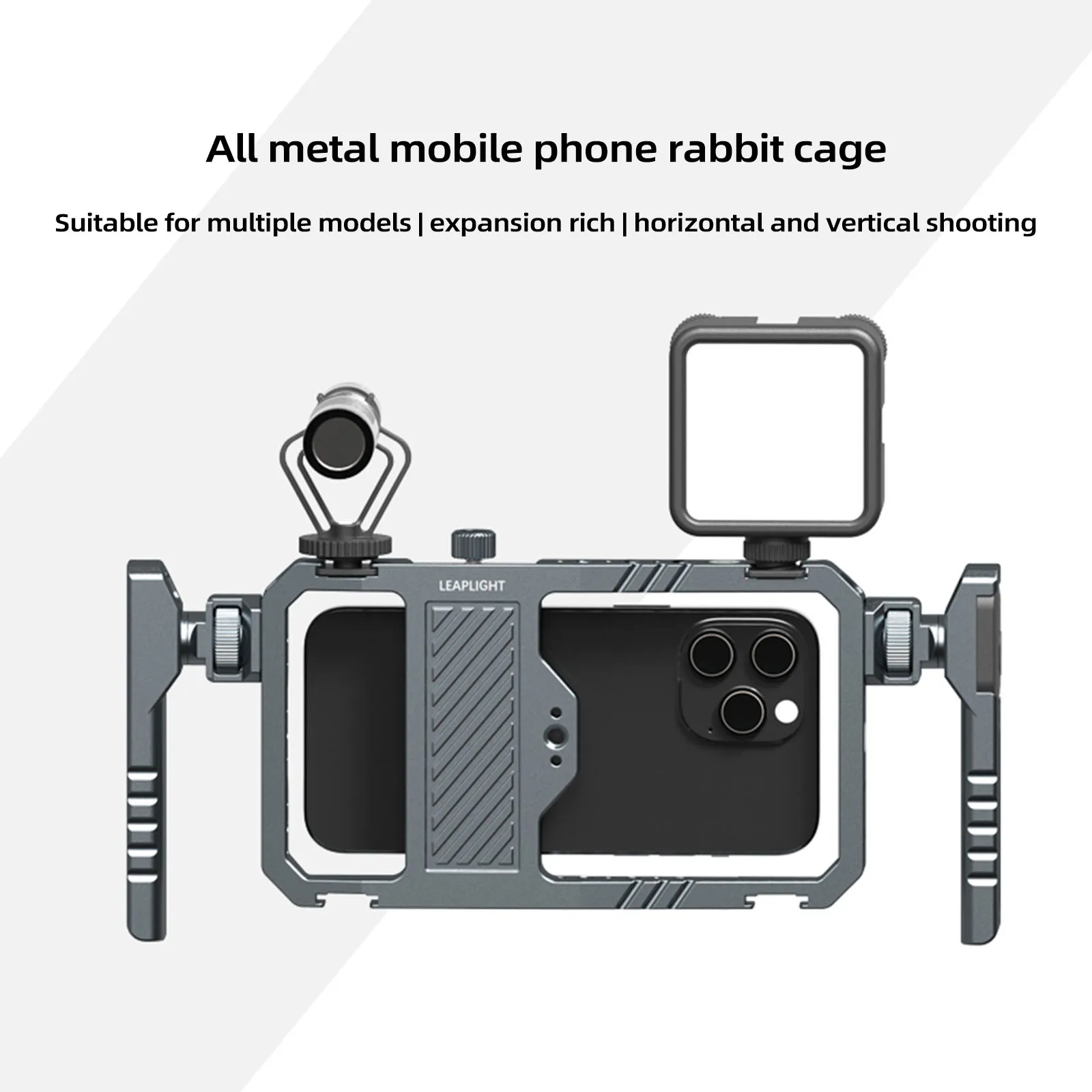 Universal-Metal-Phone-Rig-Cage-com-al-as-duplas-Estabilizador-de ...