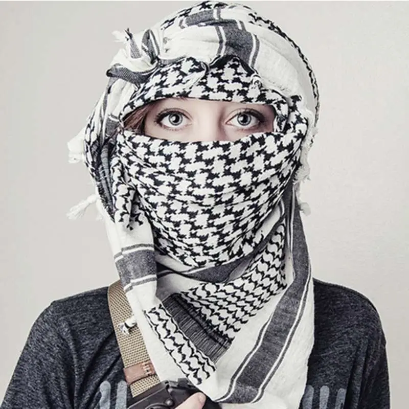 C-NEW-S-New-Tactical-Scarf-Tassel-Headband-Arab-Men-Women-Keffiyeh ...