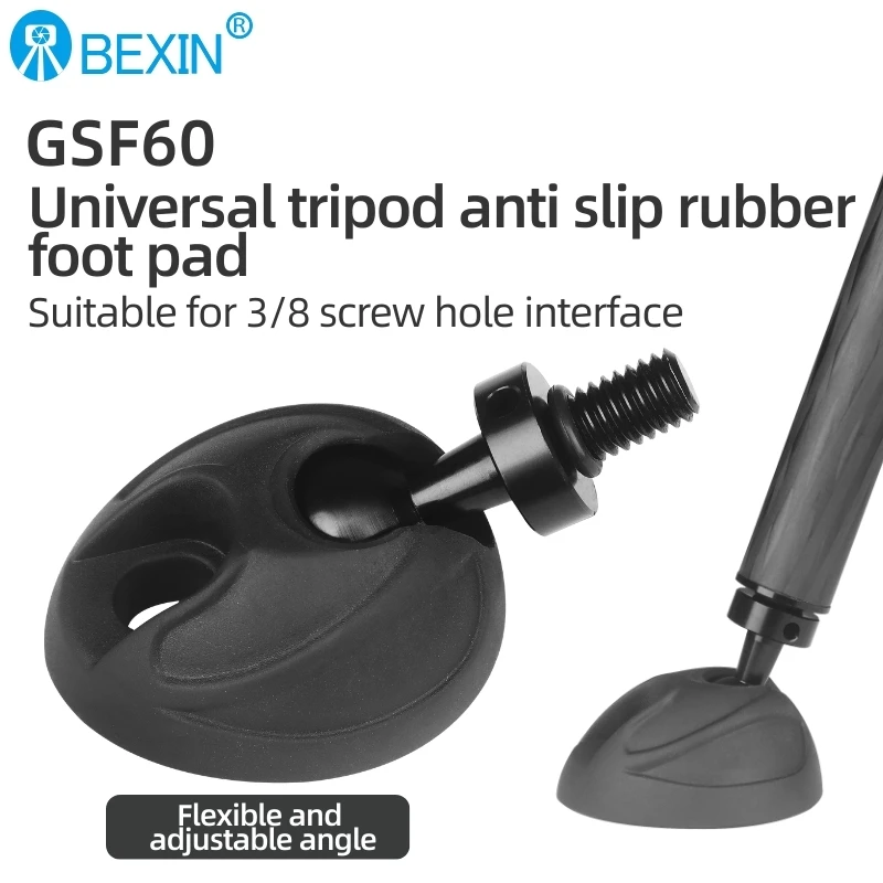 BEXIN Universal Tripod Feet Pad GSF60, Non Slip 60mm Dia.Tripod Monopod ...