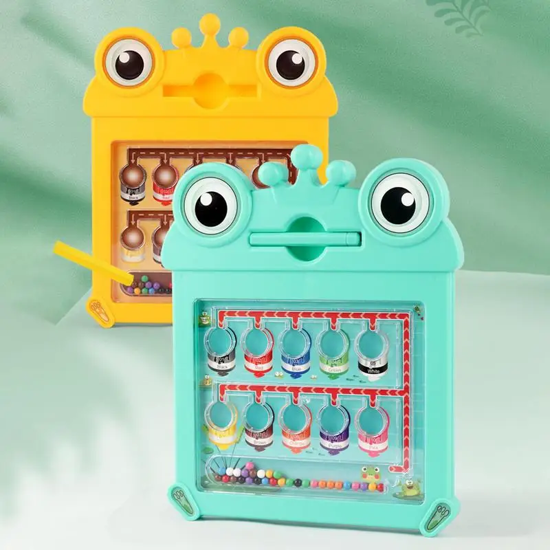 Magnetic-Color-Sorting-Board-game-Magnetic-Pen-Color-Number-Maze ...