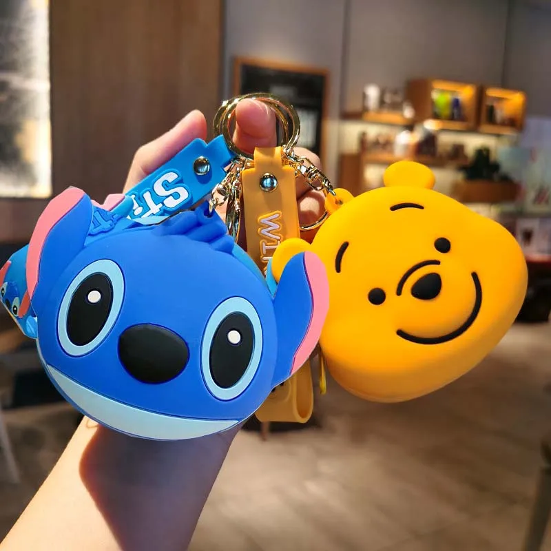 Disney-Cute-Winnie-The-Pooh-Stitch-Silica-Gel-Coin-Purse-Cartoon-Anime ...