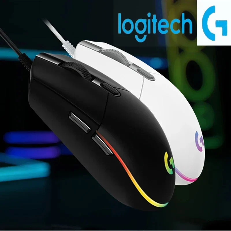 Logitech-rat-n-ptico-ergon-mico-G102-Mouse-ptico-de-8000DPI-16-8-M-LED ...