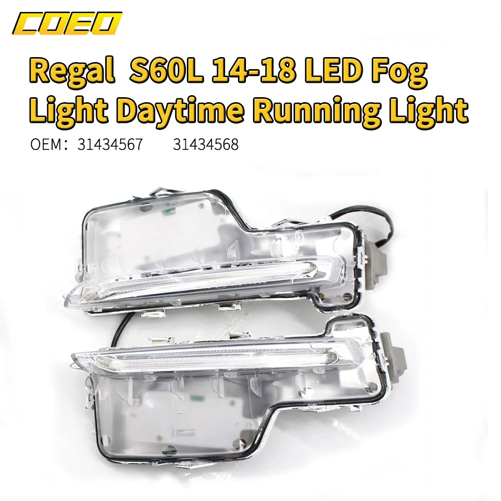 볼보 S60L 용 자동 앞 범퍼 안개등 램프 어셈블리, 2014 2018 31434567 31434568| | - AliExpress