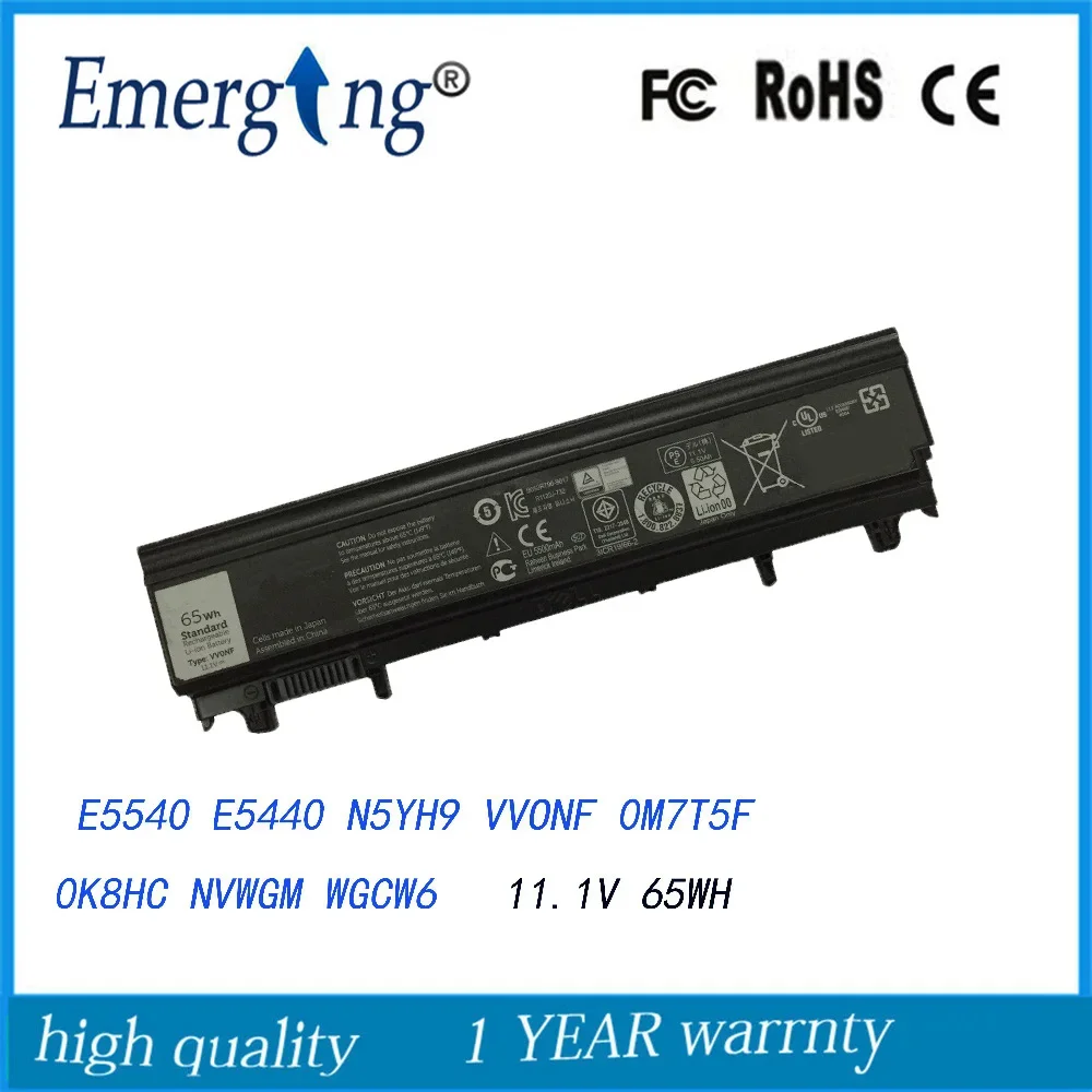65Wh Original VV0NF Laptop Battery for Dell Latitude E5440 E5540 VVONF ...