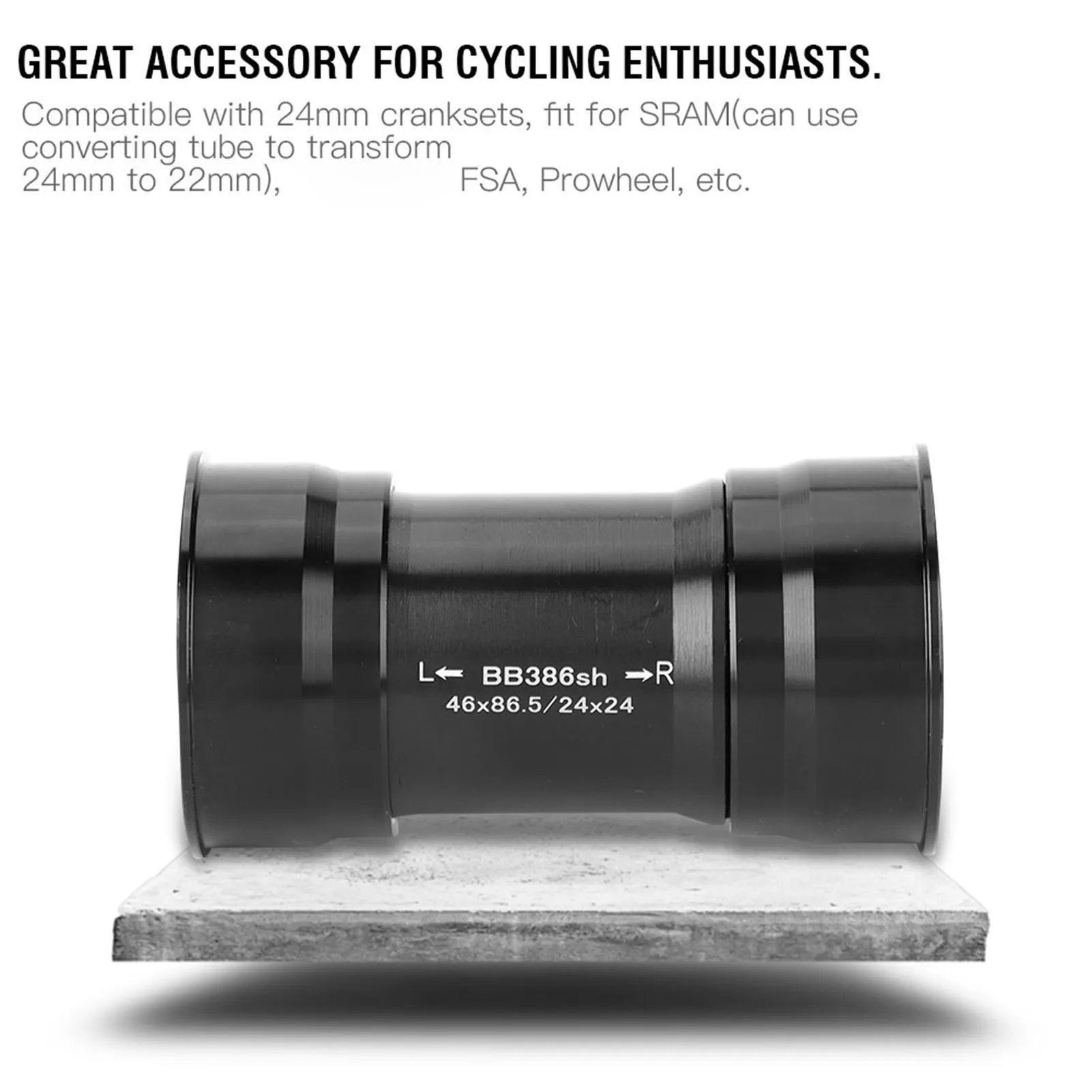 BB386 24mm Press Fit Bearing Bottom Brackets For Cranksets Mountain ...