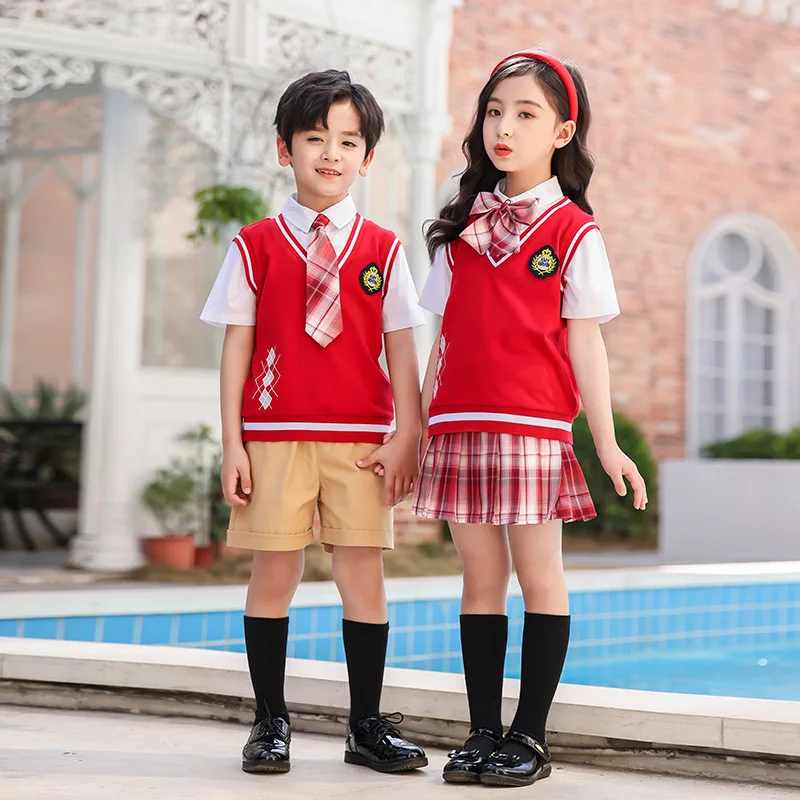 British-college-style-children-clothes-set-school-uniforms-kids-school ...