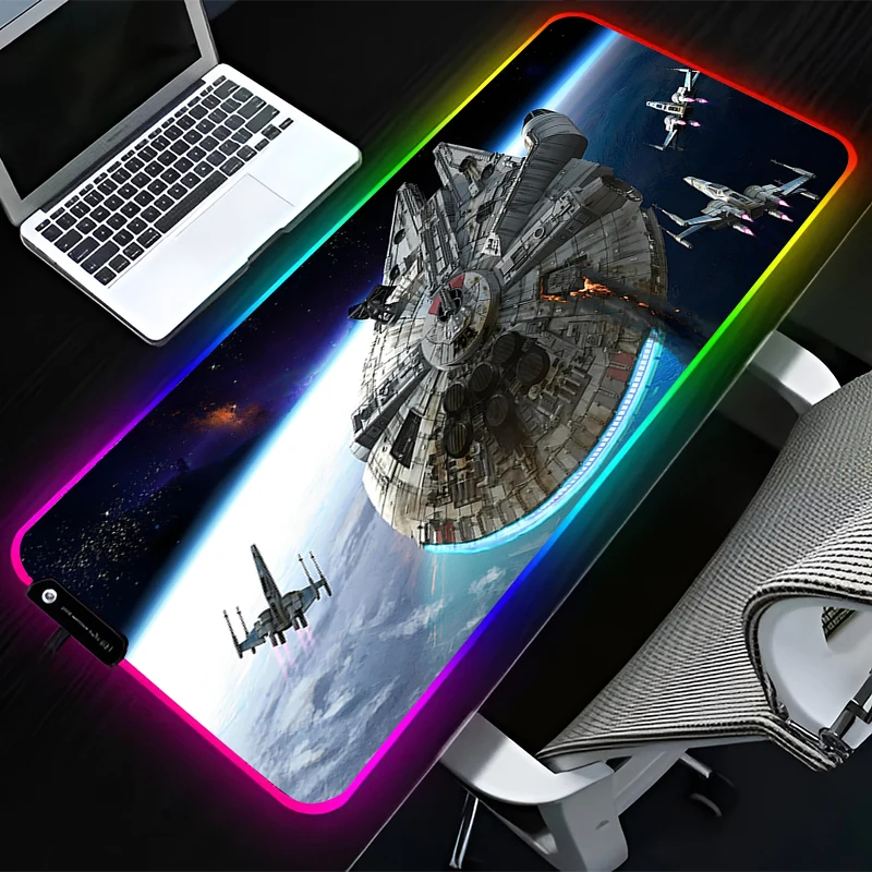 LED-Mouse-Pad-Star-Wars-Spacecraft-HD-Large-Game-RGB-Mousepad-Computer ...