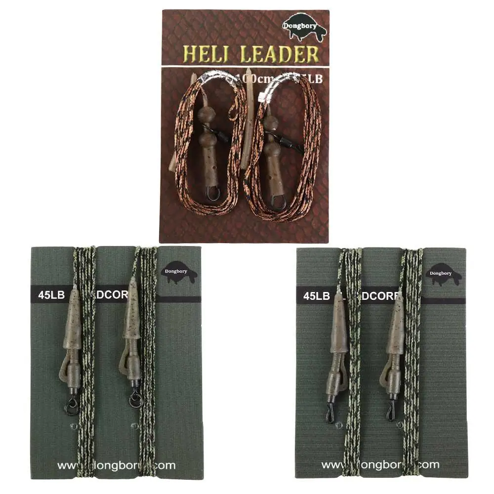 2-PCS-Braided-Lead-Core-Carp-Leader-Line-Camo-Brown-Mainline-Leadcore ...