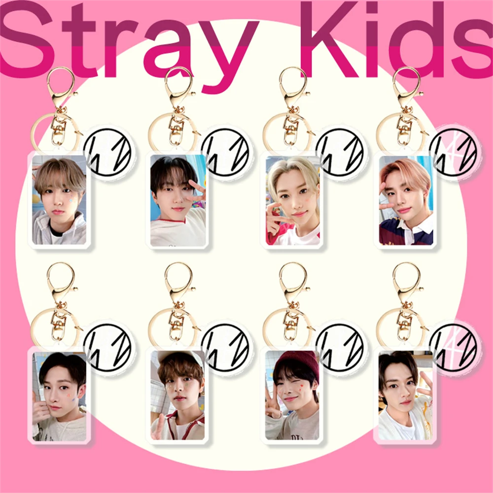 KPOP Keychain Stray Kids MANIAC Acrylic Figure Pendant Keychain Keyring ...