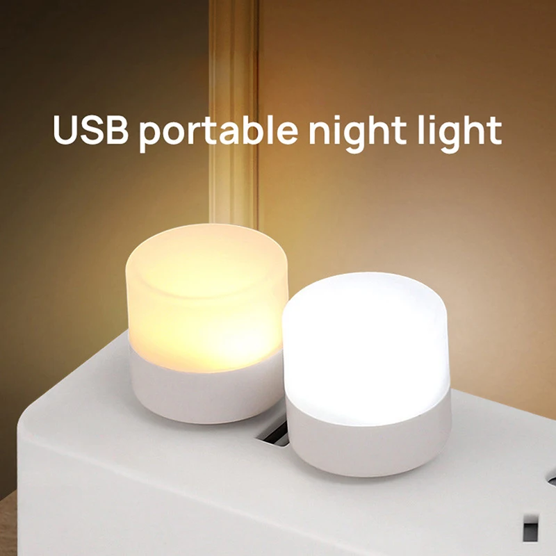 Usb 플러그 램프 작은 야간 조명 컴퓨터 모바일 전원 충전 휴대용 미니 책 램프 Led 눈 보호 사각형 독서등