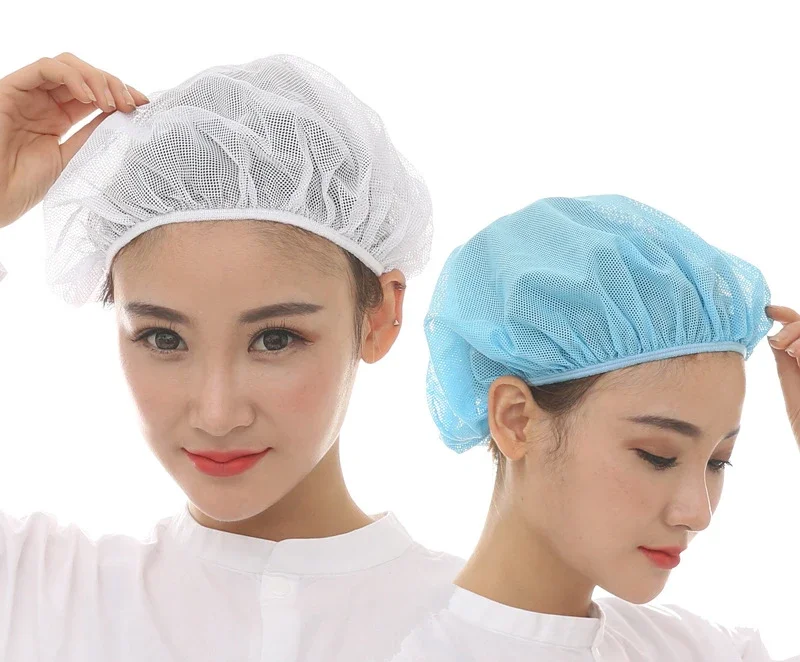8PCS-Reusable-Bakery-Hat-Mesh-Chef-Hat-Kitchen-Restaurant-Hotel ...