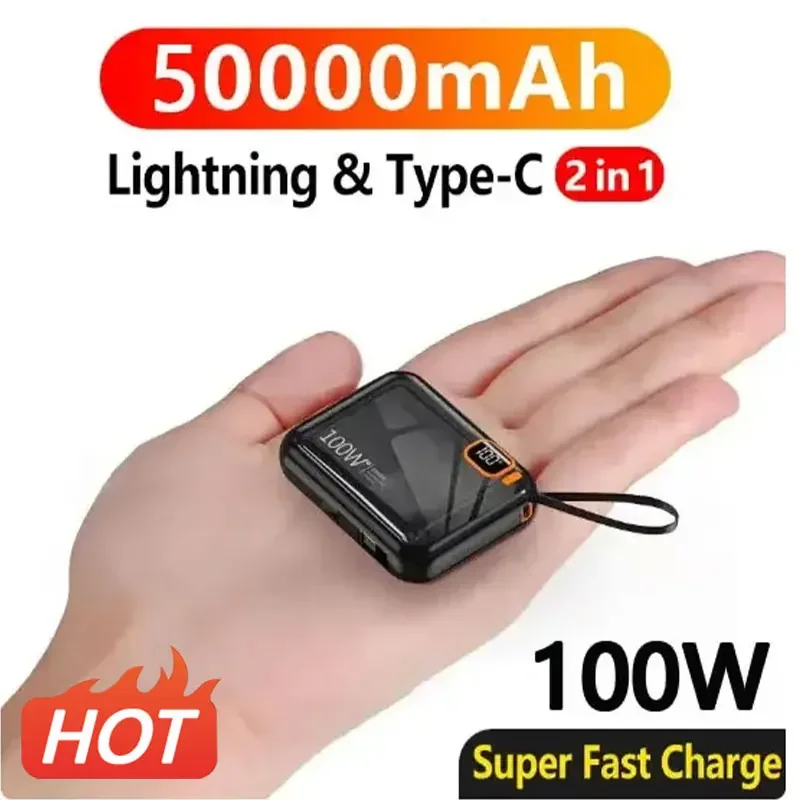 50000mah-Portable-Power-Bank-PD100W-Detachable-USB-to-TYPE-C-Cable-Two ...